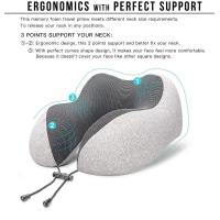 China Polyurethane Memory Foam U-Shaped Neck Pillow for Rest and Comfortable Traveling Relief for sale