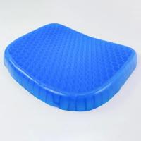 China Office Driver Cooling Tailbone Support Honeycomb Gel Seat Cushion with Non Slip Cover for sale