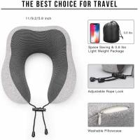 China Polyurethane Memory Foam U-Shaped Neck Pillow for Rest and Comfortable Traveling Relief for sale