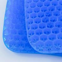 China Office Driver Cooling Tailbone Support Honeycomb Gel Seat Cushion with Non Slip Cover for sale