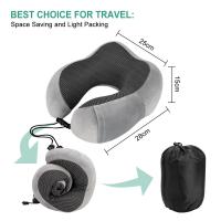 China Polyurethane Memory Foam U-Shaped Neck Pillow for Rest and Comfortable Traveling Relief for sale