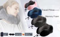 China Polyurethane Memory Foam U-Shaped Neck Pillow for Rest and Comfortable Traveling Relief for sale