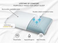 China Thread Count ≥600TC Memory Foam Pillow for High Comfort Sleeping Washable Cover Included for sale