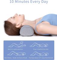 China Memory Foam Cervical Roll Neck Stretcher Ergonomic Support for Tension Muscle Relief for sale