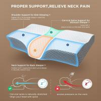 China Thread Count ≥600s Cooling Cervical Memory Foam Pillow for Pain Relief and Sleeping for sale