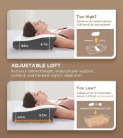 China Thread Count ≥600s Cooling Cervical Memory Foam Pillow for Pain Relief and Sleeping for sale