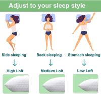 China Christmas Pattern Queen 2 Pack Shredded Memory Foam Pillows for Side and Back Sleeper for sale