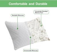 China Christmas Pattern Queen 2 Pack Shredded Memory Foam Pillows for Side and Back Sleeper for sale