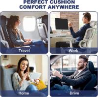 China Adjustable Non-Slip Coccyx Cushion Portable Memory Foam Seat Cushion for Office Chair for sale