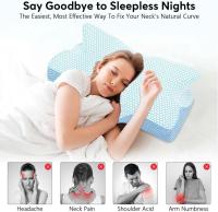 China Neck Pain Relief Pillow Memory Foam Neck Pillows for Home Decor Sofa Cushion 2.5-3 kg for sale