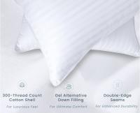 China Standard Size Set of 2 Cooling Bed Pillows for Sleeping Firm Soft Down Alternative for sale
