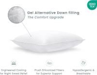 China Standard Size Set of 2 Cooling Bed Pillows for Sleeping Firm Soft Down Alternative for sale