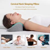 China Portrait Pattern Memory Foam Neck Bolster Pillow for Pain Relief Sleeping Aid Support for sale