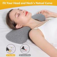 China Portrait Pattern Memory Foam Neck Bolster Pillow for Pain Relief Sleeping Aid Support for sale