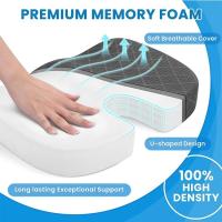 China Memory Foam Butt Pillow for Office Chair and Car Seat Soft Coccyx Tailbone Pain Relief for sale