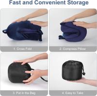 China Removable and Washable U-Shape Memory Foam Travel Neck Pillow for Airplane Camping Car for sale