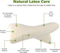 China Organic Cotton Cover Natural Latex Foam Pillow for Back and Side Sleepers Thread Count ≥600TC Part NECK for sale