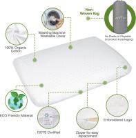 China Organic Cotton Cover Natural Latex Foam Pillow for Back and Side Sleepers Thread Count ≥600TC Part NECK for sale