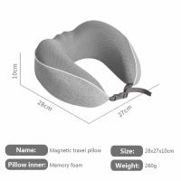 China Portable Travel Nap Airplane Seat Cushion Pillow with Memory Foam and Removable Cover for sale