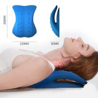 China Home Therapy Back Pain Relief Traction Pillow Lumbar Traction Back Stretcher With Cushion for sale