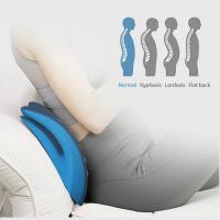 China Home Therapy Back Pain Relief Traction Pillow Lumbar Traction Back Stretcher With Cushion for sale