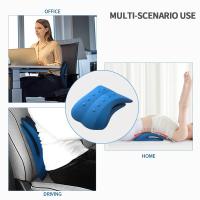 China Home Therapy Back Pain Relief Traction Pillow Lumbar Traction Back Stretcher With Cushion for sale