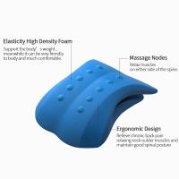China Home Therapy Back Pain Relief Traction Pillow Lumbar Traction Back Stretcher With Cushion for sale