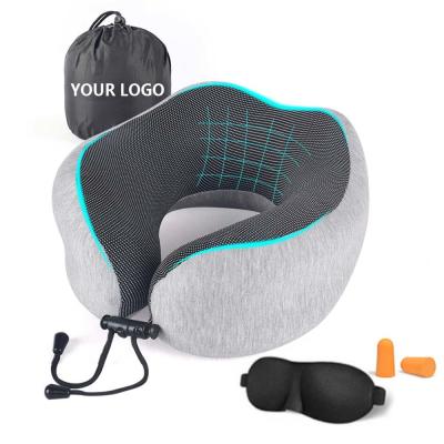 China Soft Memory Foam Filling Travel Neck Pillow for Home Hotel Office Bedroom Restaurant for sale