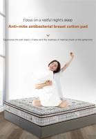 China Home Furniture Nine-zone Independent Spring Mattress with Upgraded Anti-Mite Fabric for sale