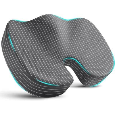 China Function Removable Cover Striped Office Chair Cushion for Coccyx Tailbone Pain Relief for sale