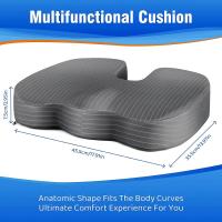 China Function Removable Cover Striped Office Chair Cushion for Coccyx Tailbone Pain Relief for sale