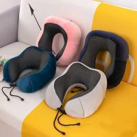 China Memory Foam U-shaped Neck Pillow for Neck Pain Relief on Plane Car and Cervical Spine for sale
