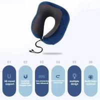 China Memory Foam U-shaped Neck Pillow for Neck Pain Relief on Plane Car and Cervical Spine for sale