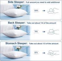 China Adjustable Queen Size Pillow with Magnetic Memory Foam Filling Side Stomach Sleepers for sale