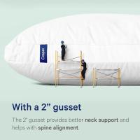 China Memory Foam Filling Pillow for Sleeping King Size Adjustable Loft White Customizable for sale