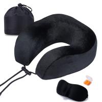 China Soft Slow Rebound Memory Foam Neck Pillow for Cervical Health and Comfortable Travel for sale