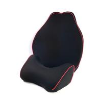 China Square Memory Foam Lumbar Pillow Head Pillow Set for Anti-fatigue Back Support Cushion for sale