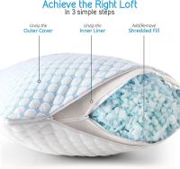 China Home Cushion Cooling Memory Foam Pillows Set of 2 for Queen Size Sleeping Comfortably for sale