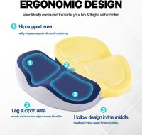 China Long Sitting Tailbone Pain Relief Cushion Memory Foam Seat and Hip Massage for Comfort for sale