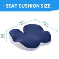 China Long Sitting Tailbone Pain Relief Cushion Memory Foam Seat and Hip Massage for Comfort for sale