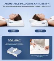 China Cervical Pillow for Neck and Shoulder Support Adjustable Memory Foam Sweet Sleeping Odorless Ergonomic Contour Neck for sale