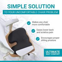 China Removable Cover Memory Foam Office Chair Seat Cushion for All-Day Comfort and Support for sale