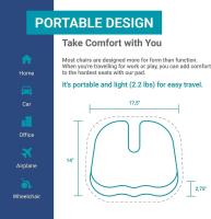 China Removable Cover Memory Foam Office Chair Seat Cushion for All-Day Comfort and Support for sale