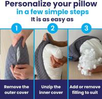 China Therapy Memory Foam Pillow for Neck and Shoulder Pain Adjustable for Side and Back Sleepers for sale