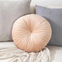 China 40x40cm Round Tatami Cushion Pillow with Removable and Washable Cover in Solid Color for sale
