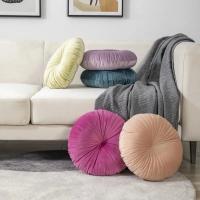 China 40x40cm Round Tatami Cushion Pillow with Removable and Washable Cover in Solid Color for sale