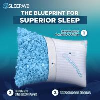 China Adjustable Memory Foam Pillows for Side Sleepers Queen Size Set of 2 80 Fabric Count for sale