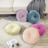 China 40x40cm Round Tatami Cushion Pillow with Removable and Washable Cover in Solid Color for sale