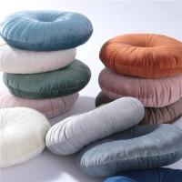 China 40x40cm Round Tatami Cushion Pillow with Removable and Washable Cover in Solid Color for sale