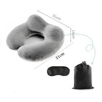 China Inflatable U-shaped Travel Pillow Portable Neck Protection for Comfortable Journeys for sale